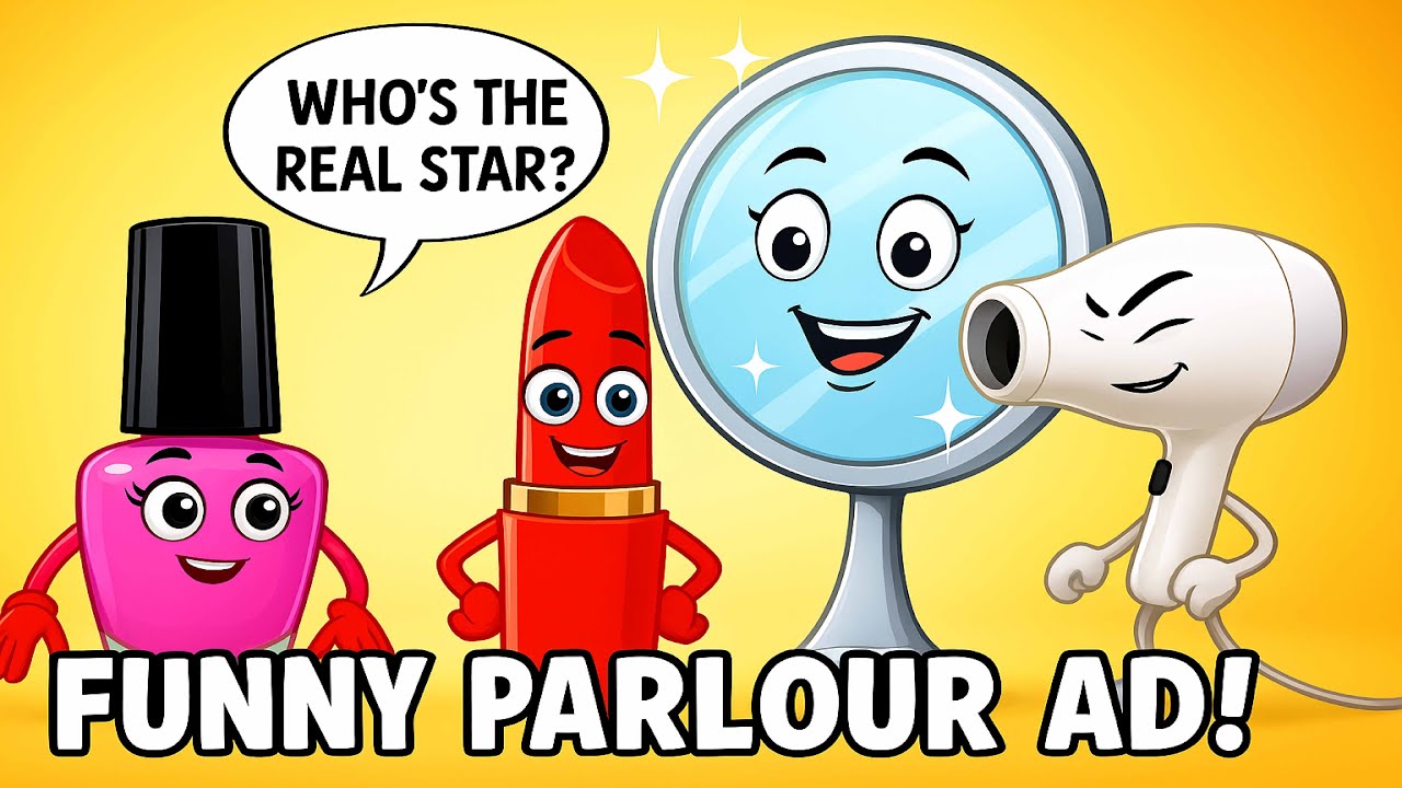 Funny Beauty Parlour Ad | Animated Skincare & Makeup Characters Reel ...