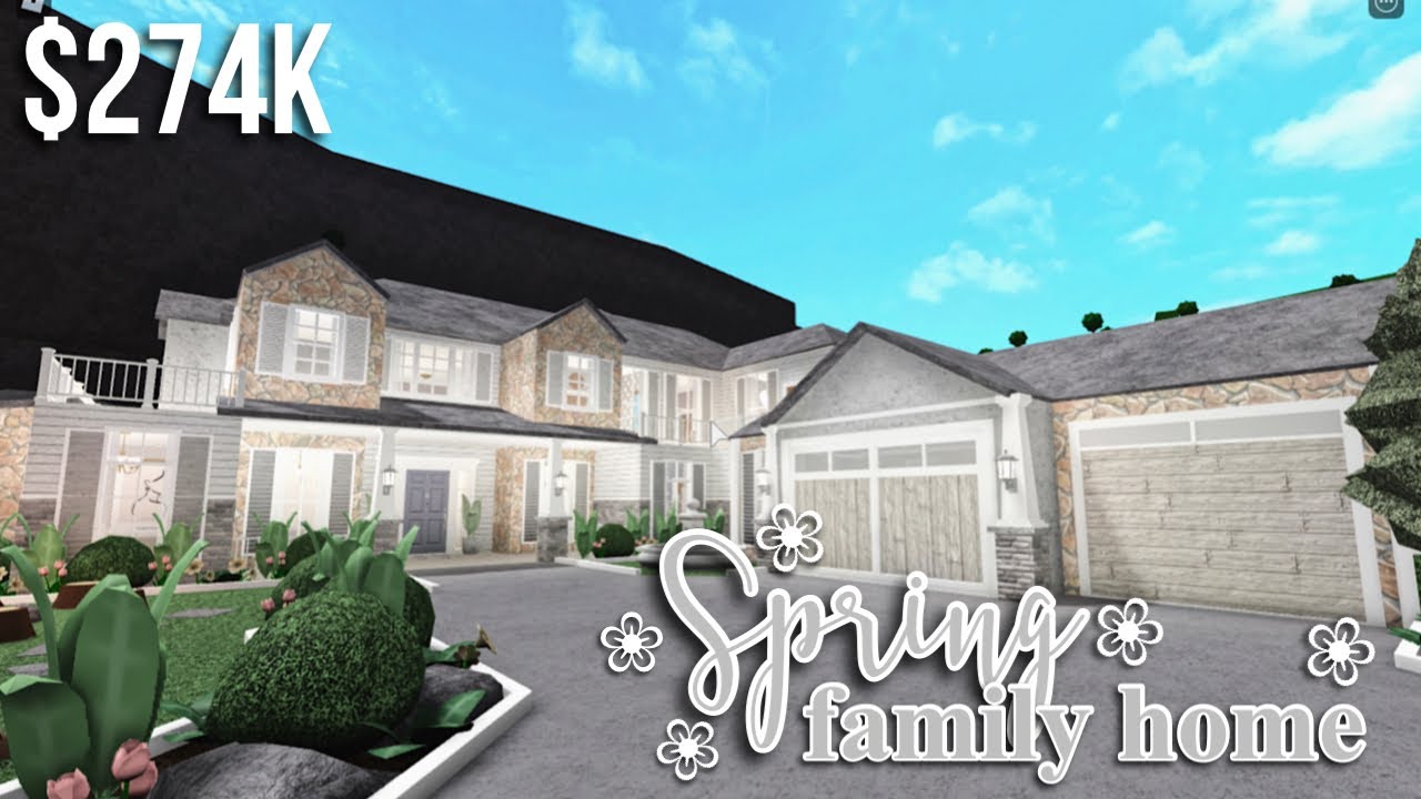 Spring Family Home | Roblox Bloxburg | GamingwithV - YouTube