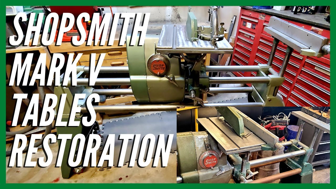 Shopsmith Mark V Tables/Accessories Restoration - YouTube