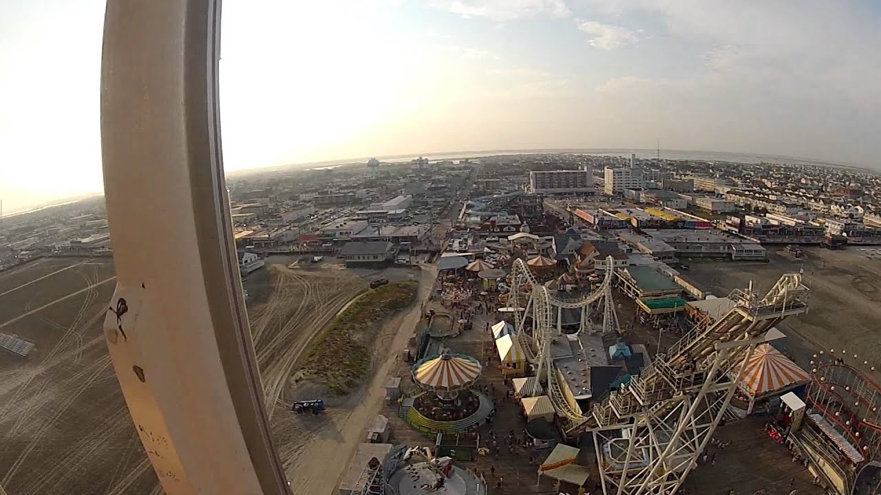 Veronicas first ride on a Ferris Wheel (Giant Wheel) in Wildwood New ...