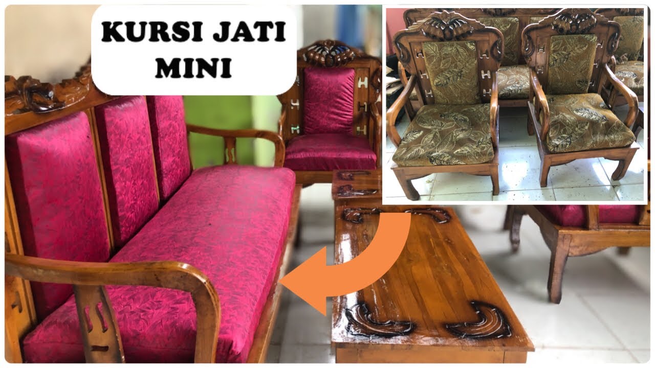 Hanya 7 menit Proses Reparasi Kursi Kayu Jati Mini - YouTube