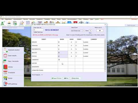 JBS | Marks Entry by Student | School Management System - YouTube