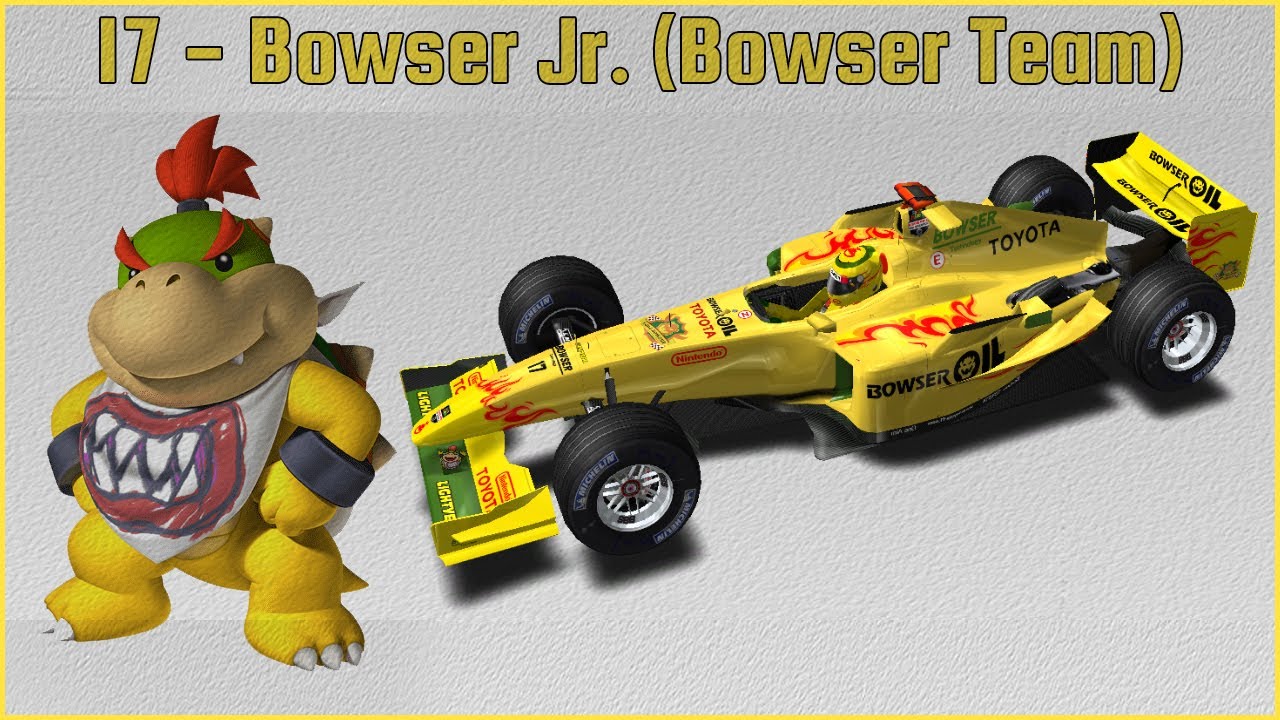 (Super Mario GP Mod) Bowser Junior | F1 Challenge 09 02 - YouTube