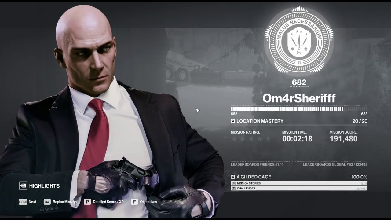 HITMAN™ 2 : Legacy Speedrun SA/SO in 9:22 IGT [Professional] - YouTube