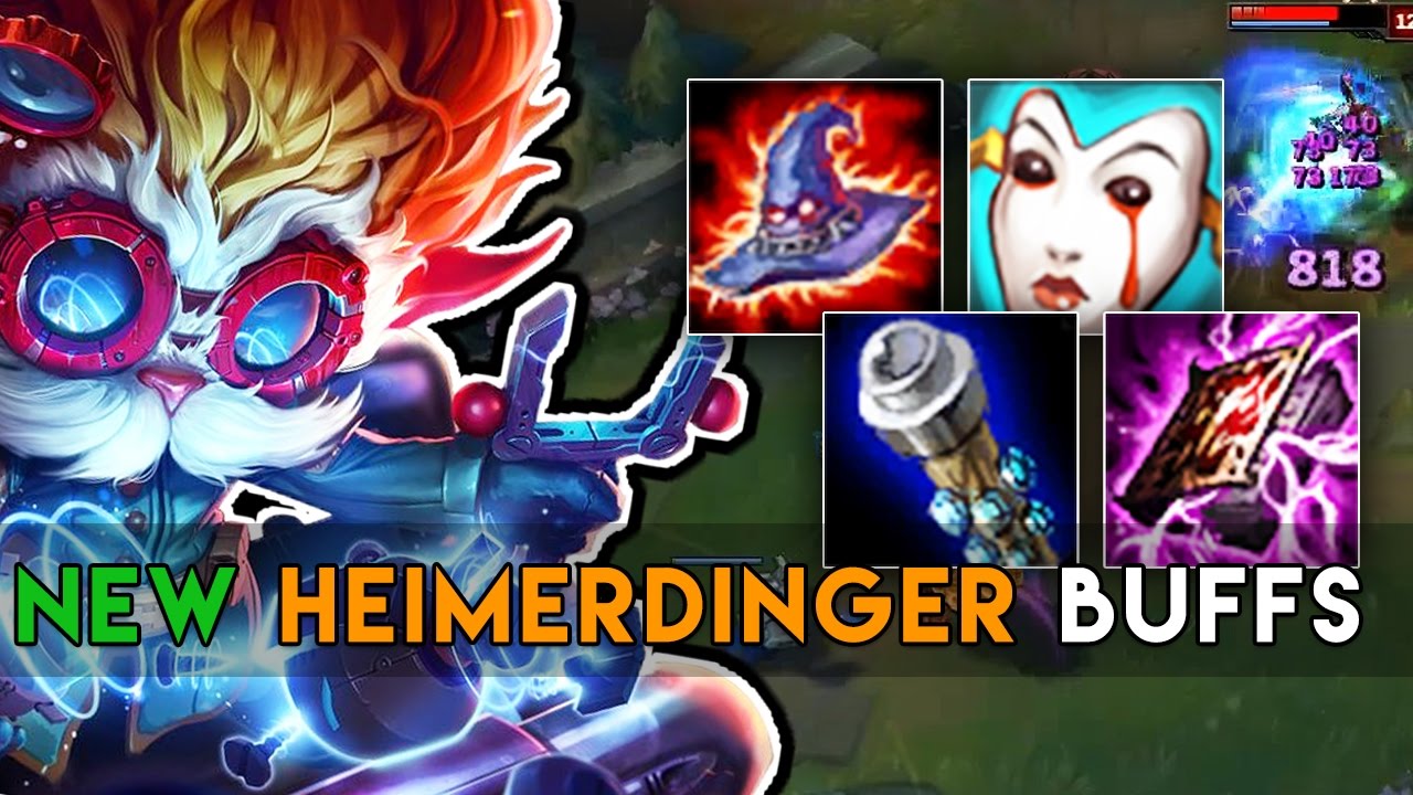NEW HEIMERDINGER BUFFS ACTUALLY MAKE HIM BROKEN! FULL AP ONE SHOTS ...
