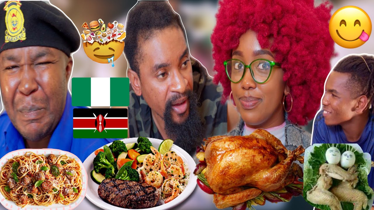 TASTING KENYAN VS NIGERIAN FOODS WITH KALISTUS @yawaskits @AlexMathenge ...