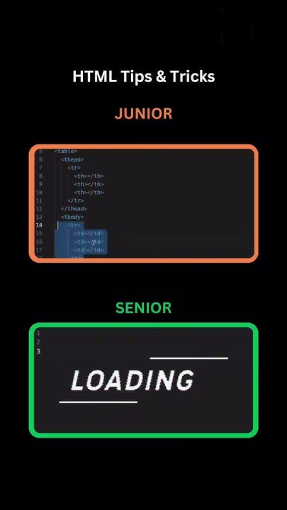 junior and senior tricks#coding#html#programming#challenge#trending#youtubeshorts#webdevelopment ...