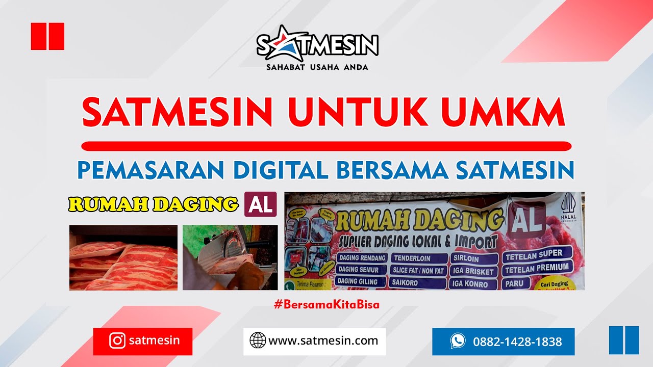 SATMESIN untuk UMKM - Promosi UMKM Lokal - Rumah Daging AL - YouTube