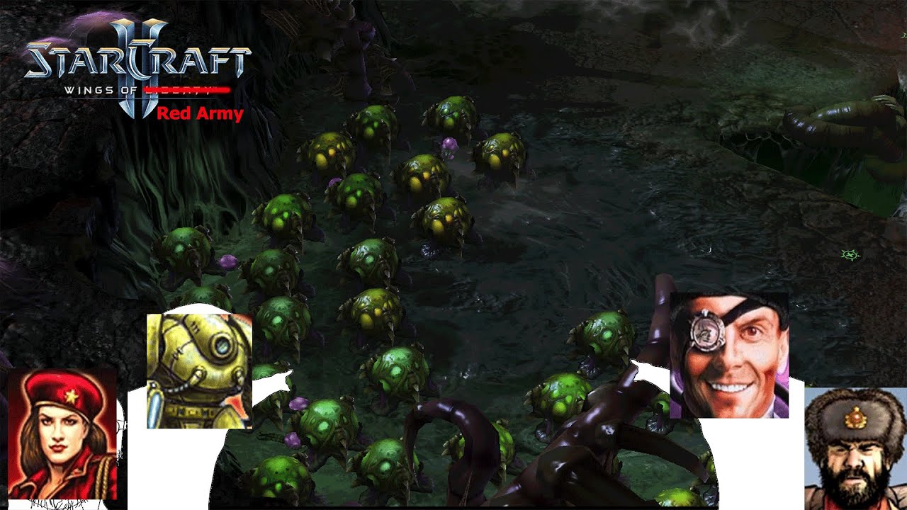 starcraft 2 Red alert Mod - Wing of red army #13.5 : ปาร์ตี้ 4 สหาย ...