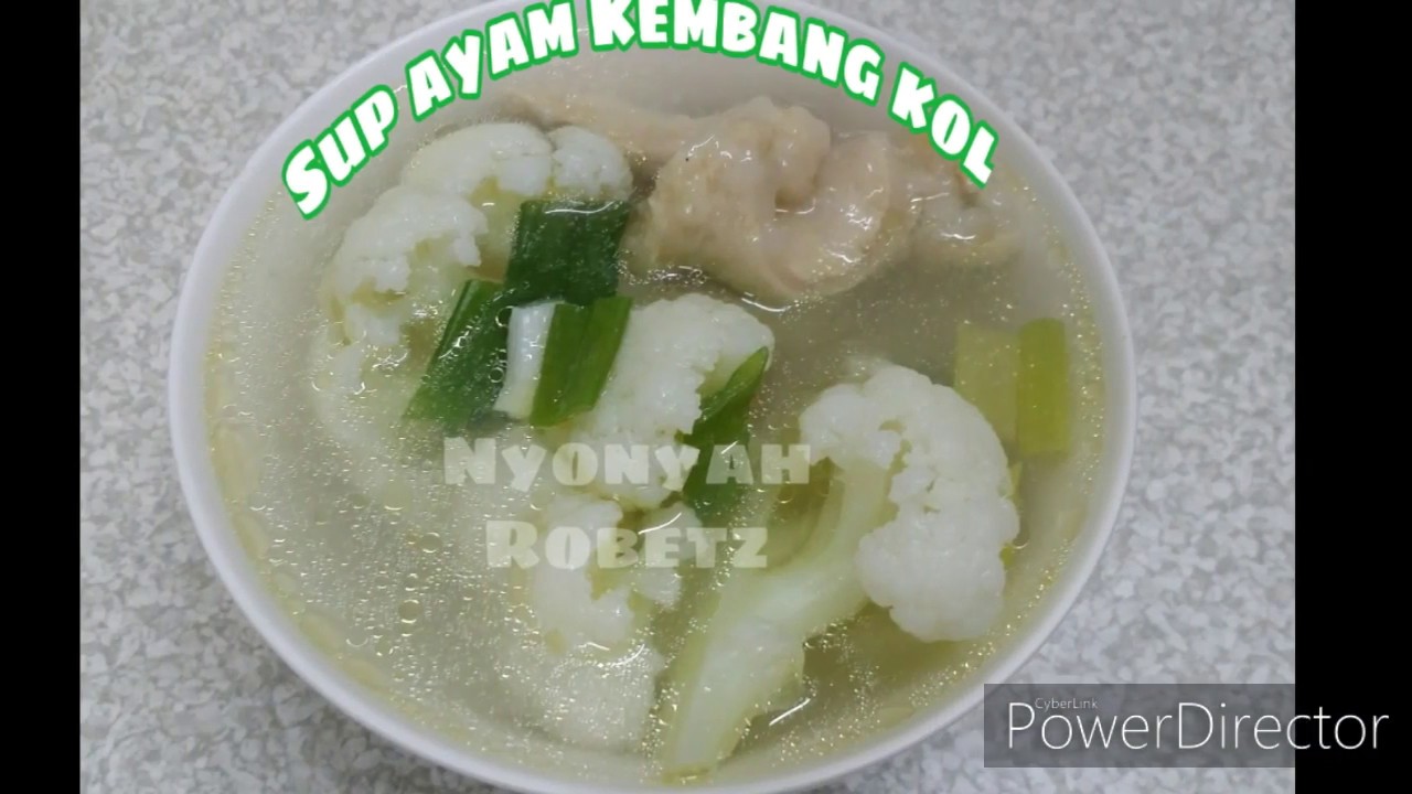 CARA MEMBUAT SUP KEMBANG KOL DAN AYAM - YouTube