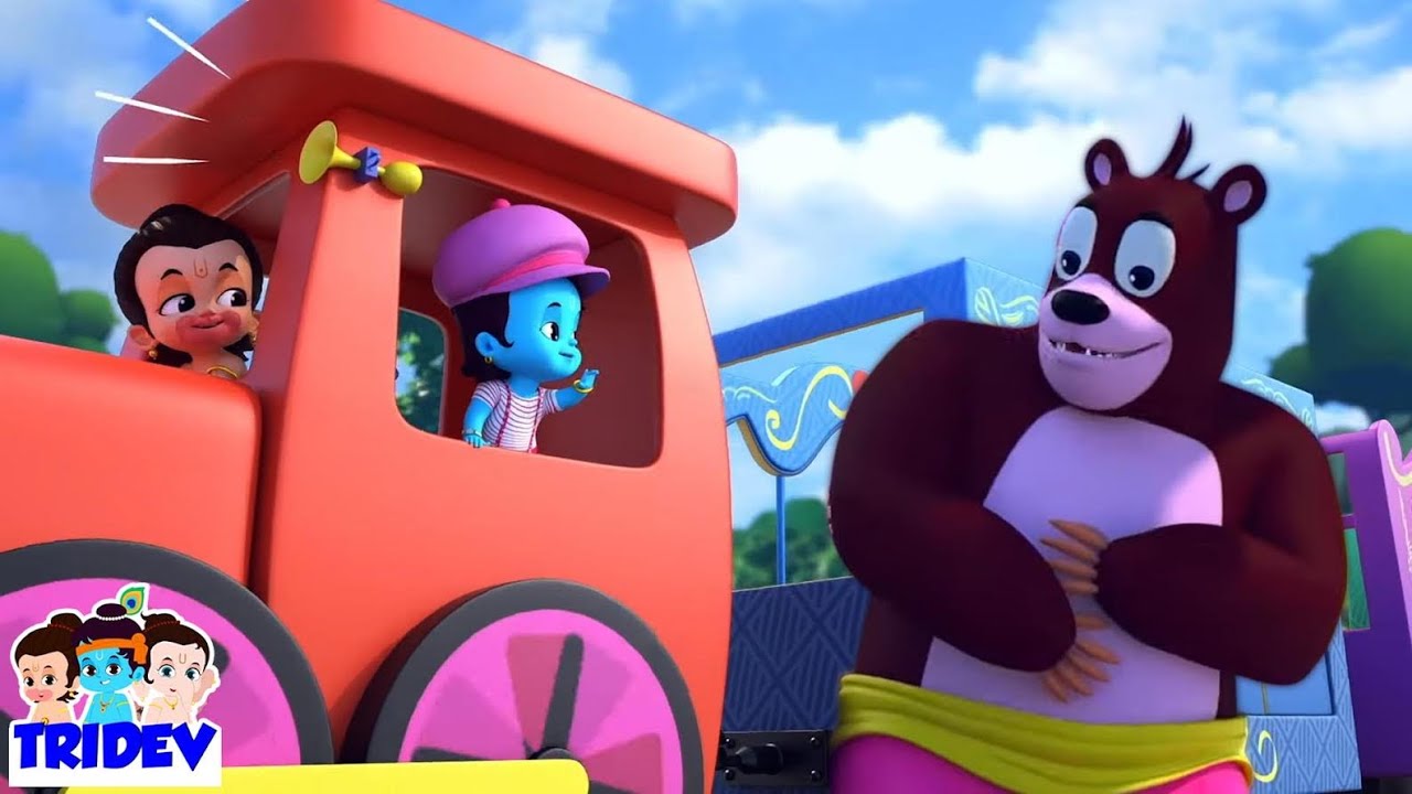 Chuk Chuk Rail Gadi, छुक छुक रेल गाड़ी, Train Song for Kids, Hindi ...
