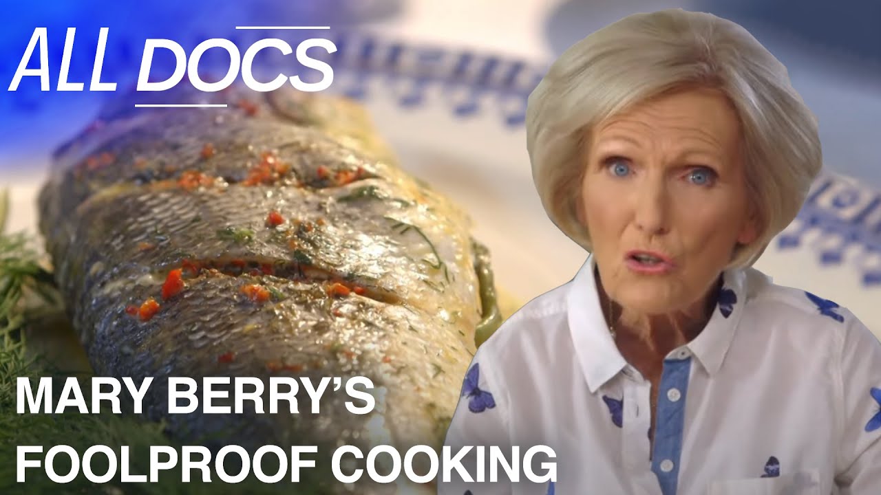Cooking a delicious sea bass | Mary Berry's Foolproof Cooking | All ...