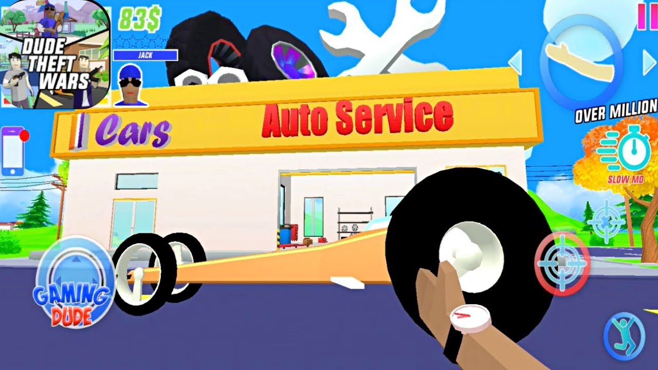 Dude Theft Wars Open World Sandbox New AUTO SERVICE New Wheels ...