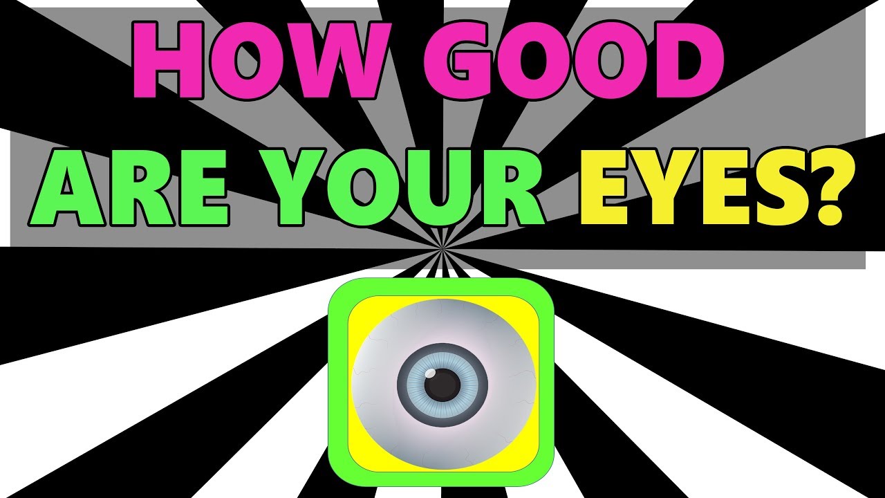 How good are your eyes? (97% false) - Eye test 2019 - YouTube