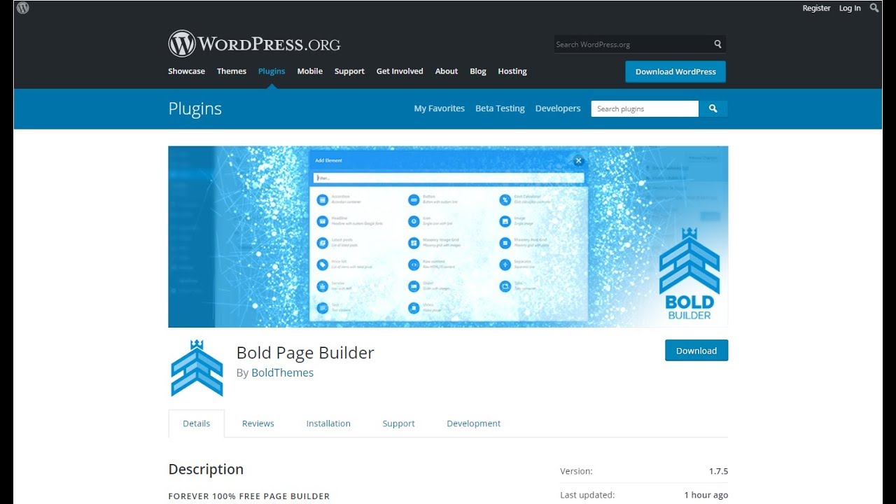 Bold Page Builder Tutorial - Add New Element, Row Layout (1/2+1/2 ...