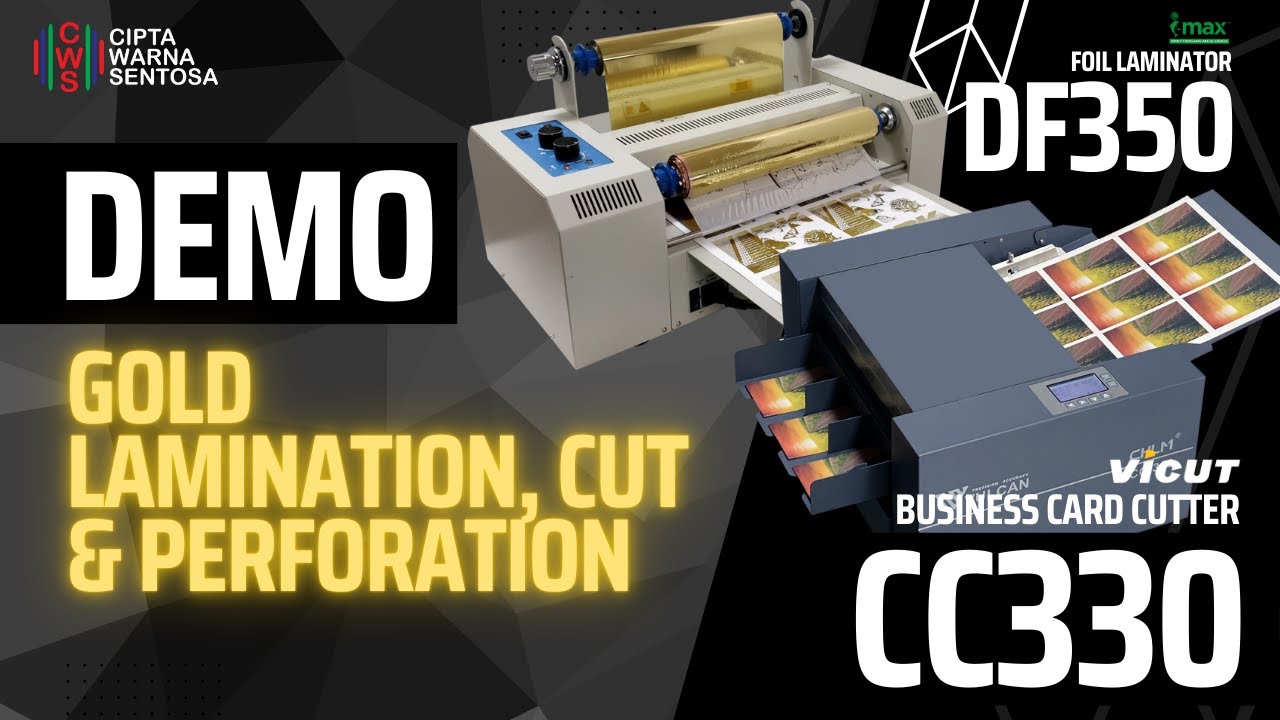 DEMO | Gold Lamination, Cutting & Perforation - YouTube