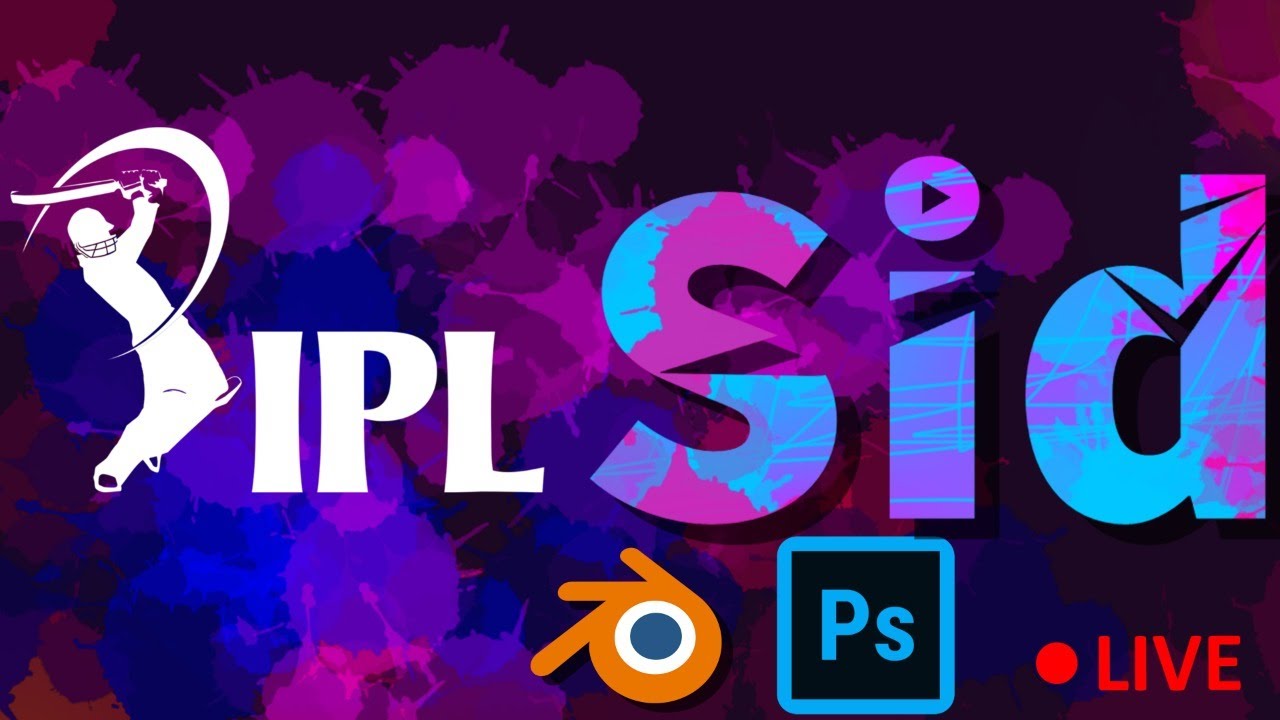 IPL 2021 3D modeling(final) with live score | Blender & Photoshop ...