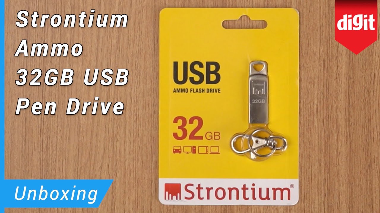 Strontium Ammo 32GB USB Pen Drive Unboxing - YouTube
