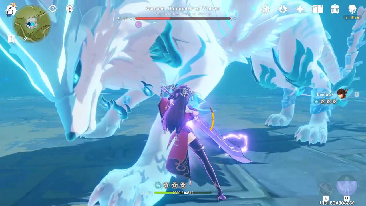 EPIC BATTLE SOLO BEIDOU (Lv.70) v.s. ANDRIUS (Wolf of the North ...