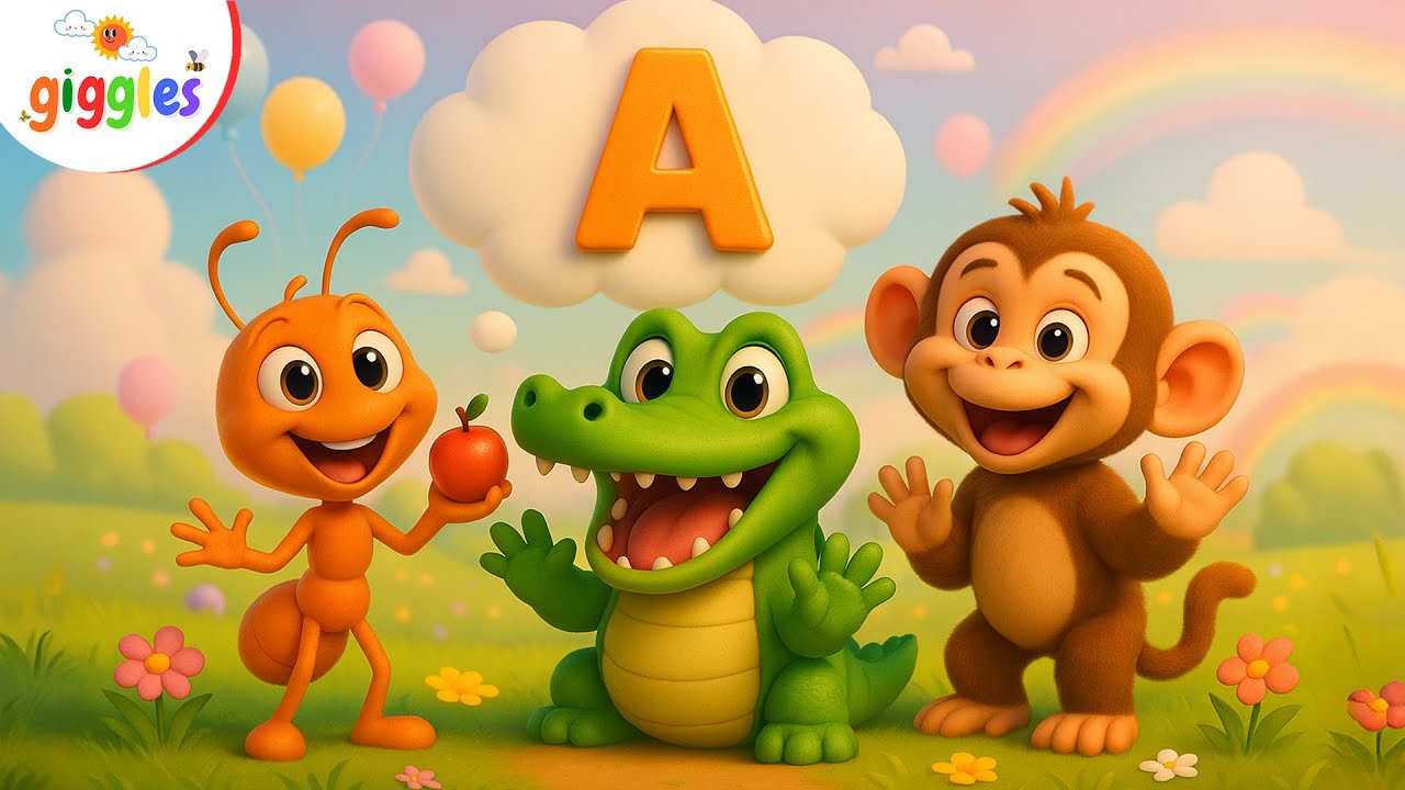 🎵 Letter A Song | A is for Apple 🍎 Ant 🐜 Alligator 🐊 | ABC Phonics Song ...