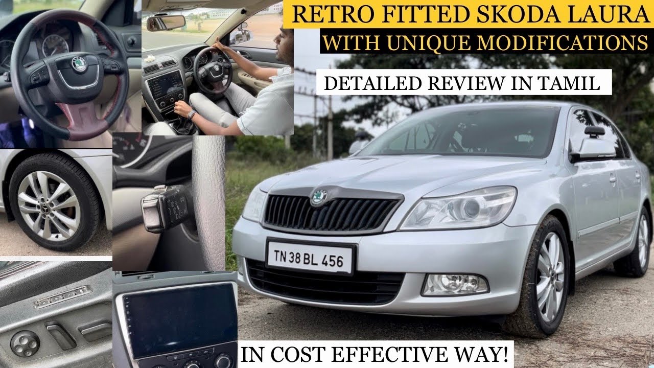 Retro Modified Skoda Laura with most unique Mods,In Tamil,Cool features ...