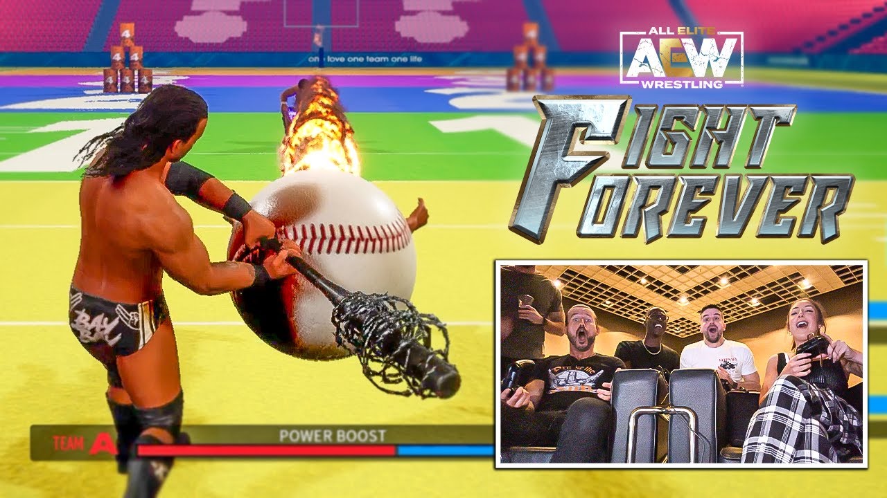 AEW Fight Forever Mini Games! (w/ Britt Baker & Adam Cole!) - YouTube