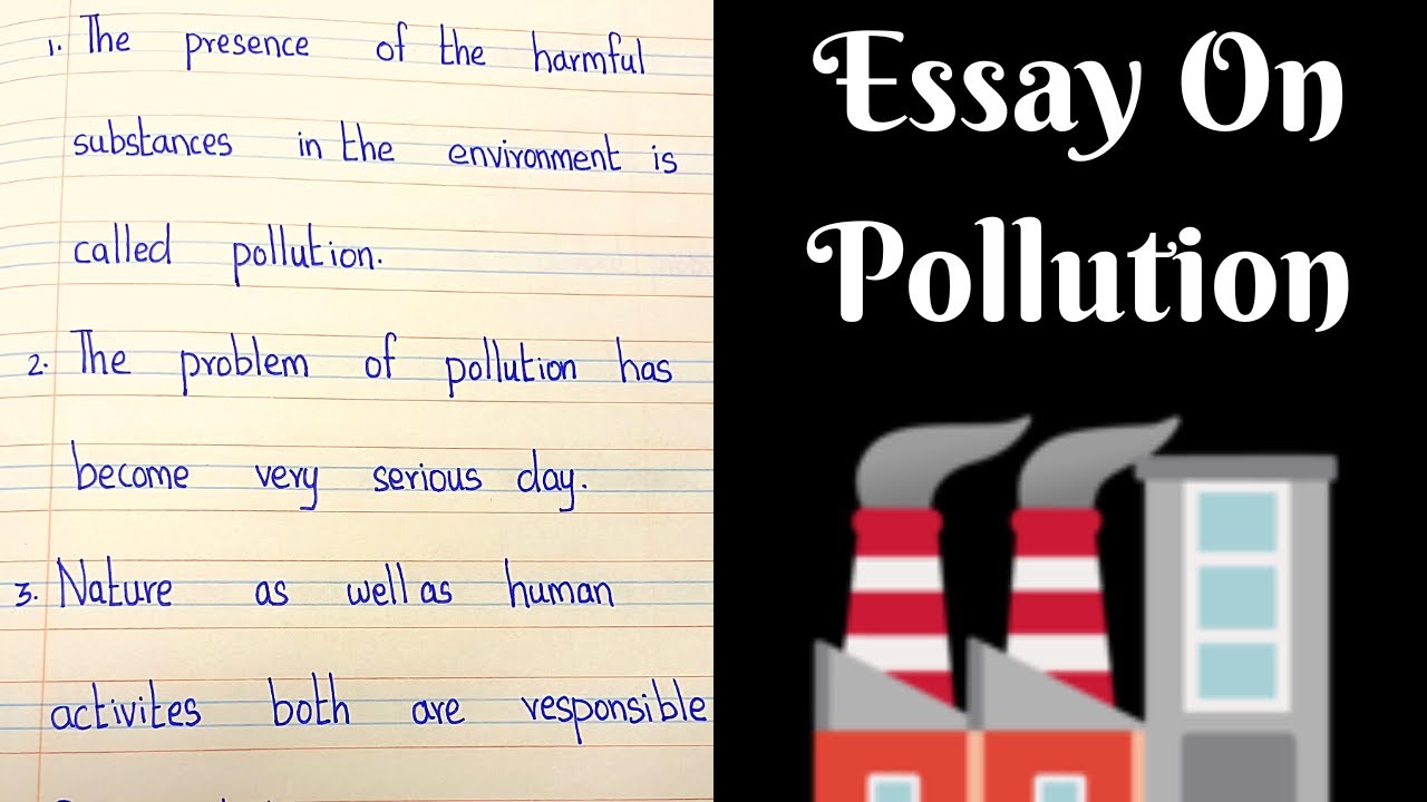 10 lines about pollution /Essay on pollution /Pollution essay in ...