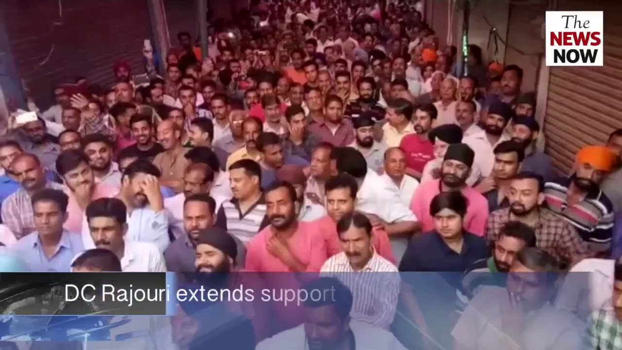DC Rajouri extends support to ADC Agitation - YouTube