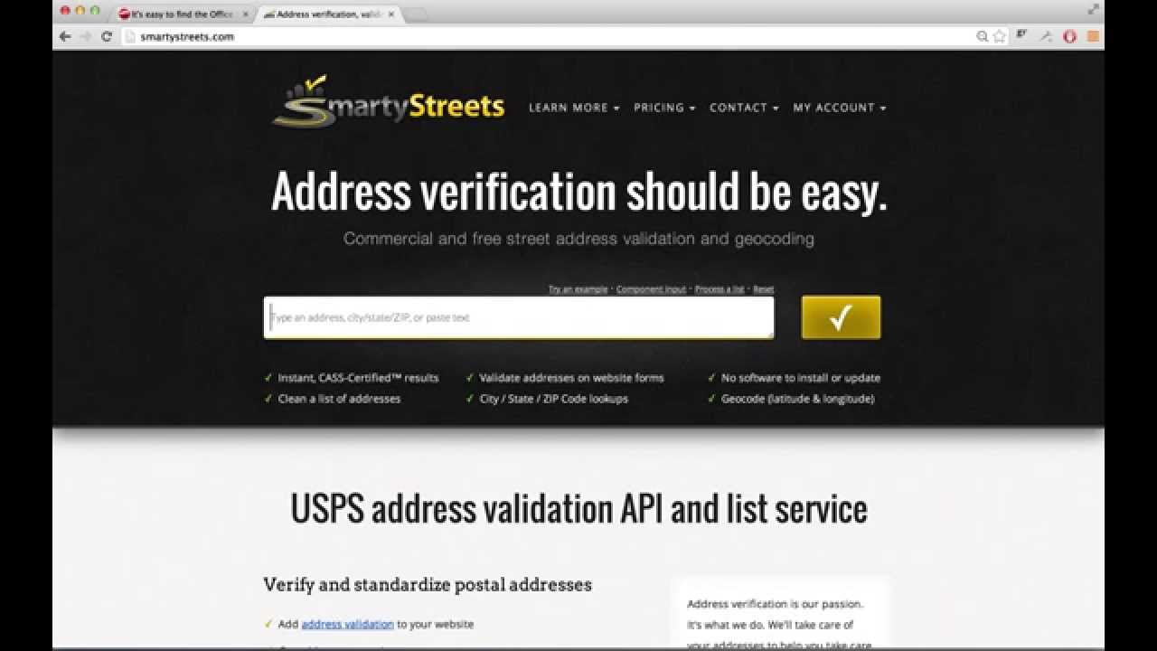 Smartystreets that was easy! - YouTube