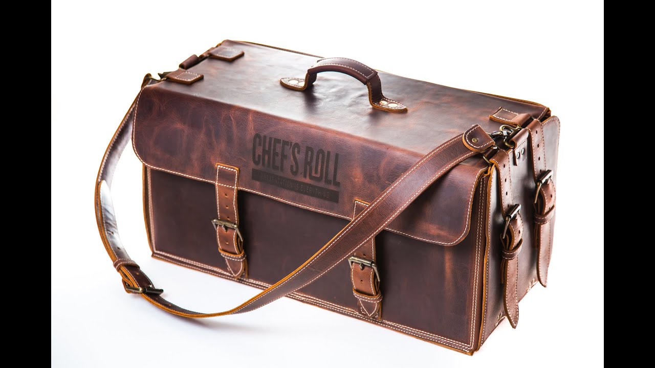 Pastry Chef Bag / Chef's Knife Leather Knife Case Intro. HUGE & Artisan ...