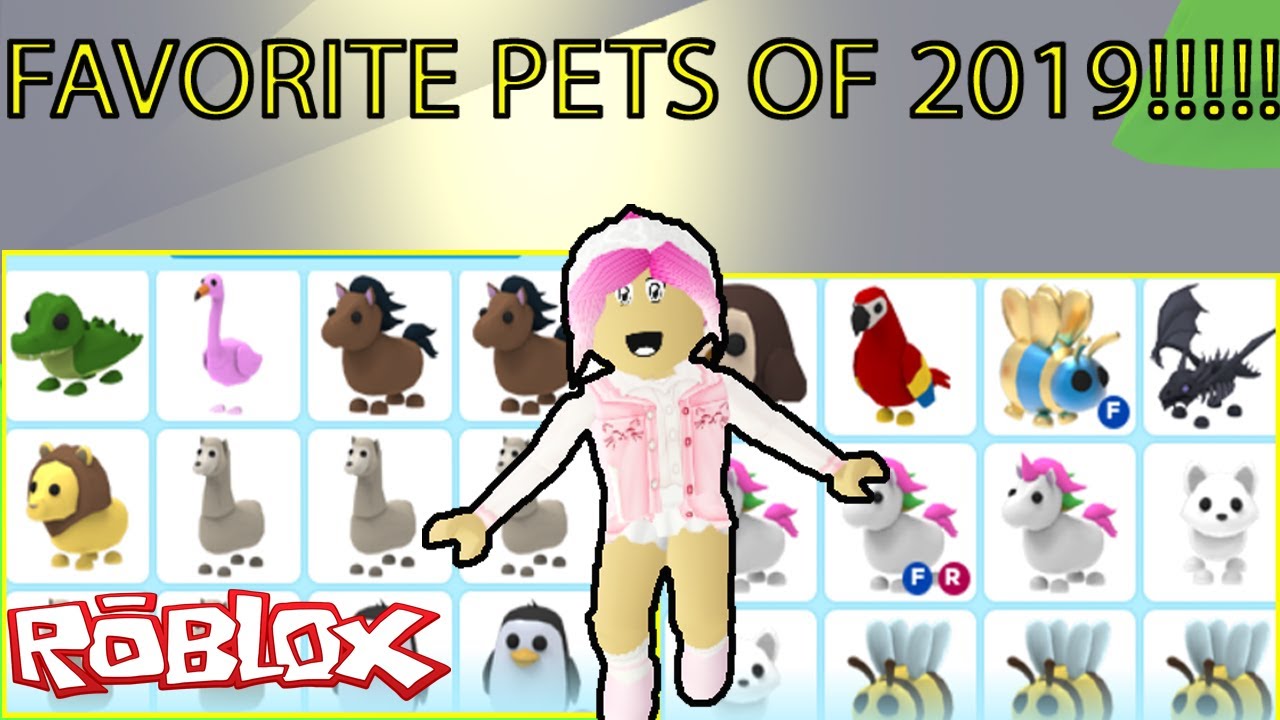 My Favorite Pets Of 2019 In Roblox Adopt Me - YouTube