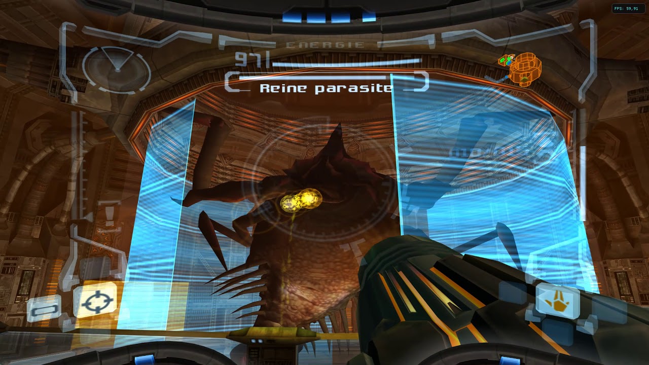 Metroid prime boss fight Queen Parasite - YouTube