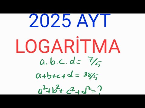 ÖSYM 2025 AYT Logaritma sorusu.  Zor mu?