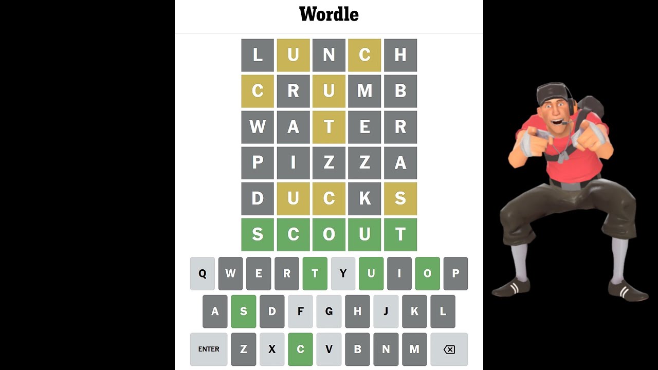 TF2 Scout Helps You With Wordle (ASMR) - YouTube