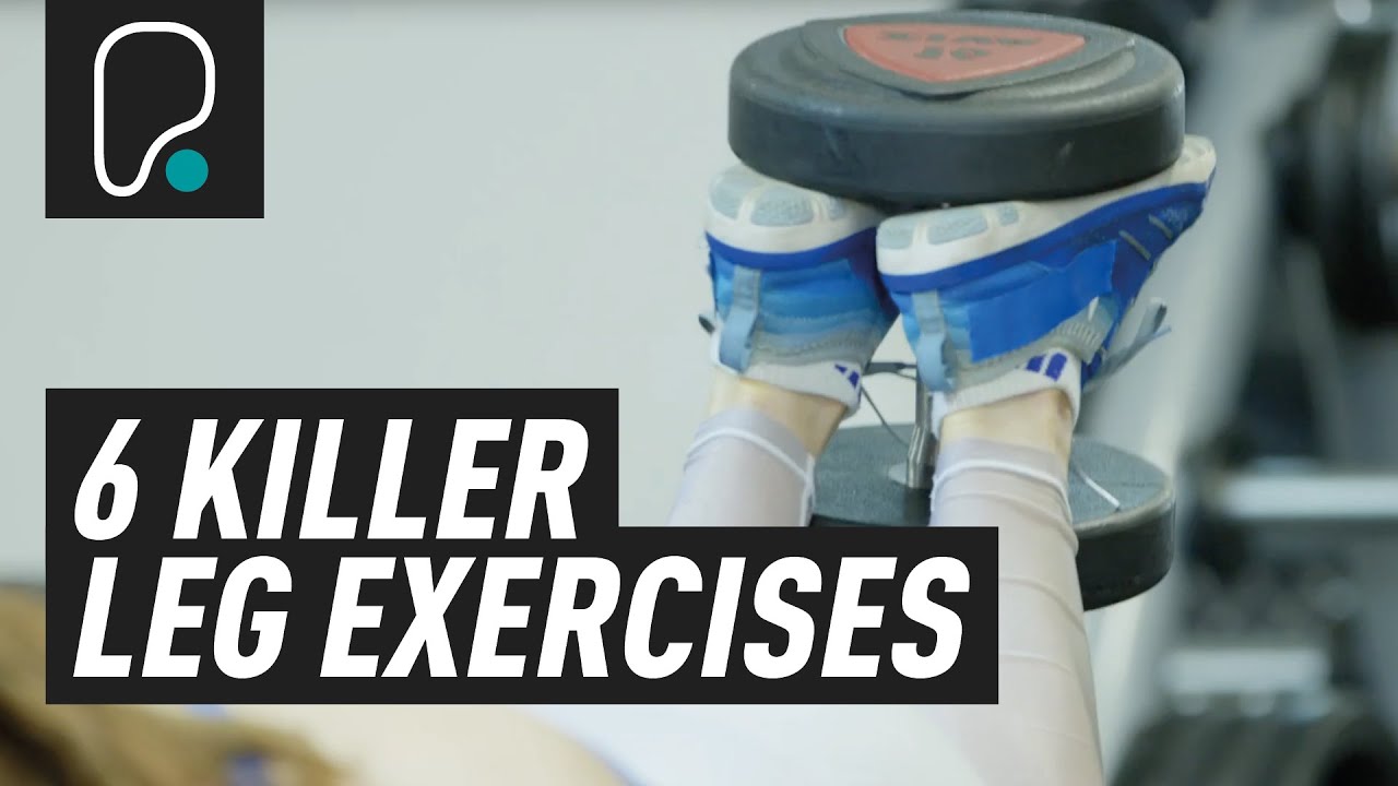 Top 6 Killer Leg Exercises | Quad, Hamstring & Calf - YouTube