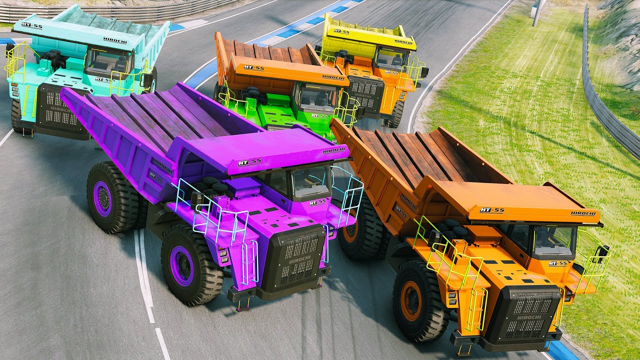 Can You Race The NEW DUMP TRUCK In BeamNG Drive UPDATE v0.38? - YouTube