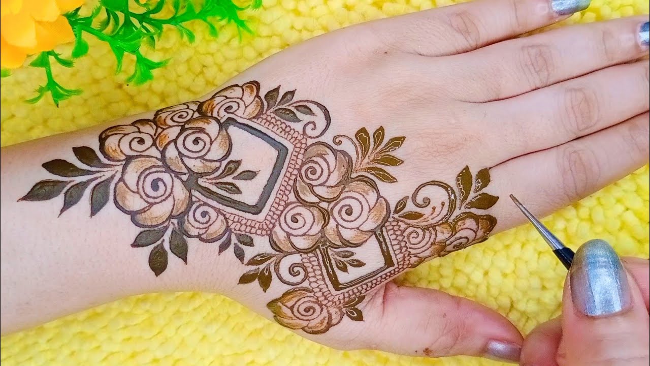 small flower mehndi design | new stylish Mehndi design | easy and ...