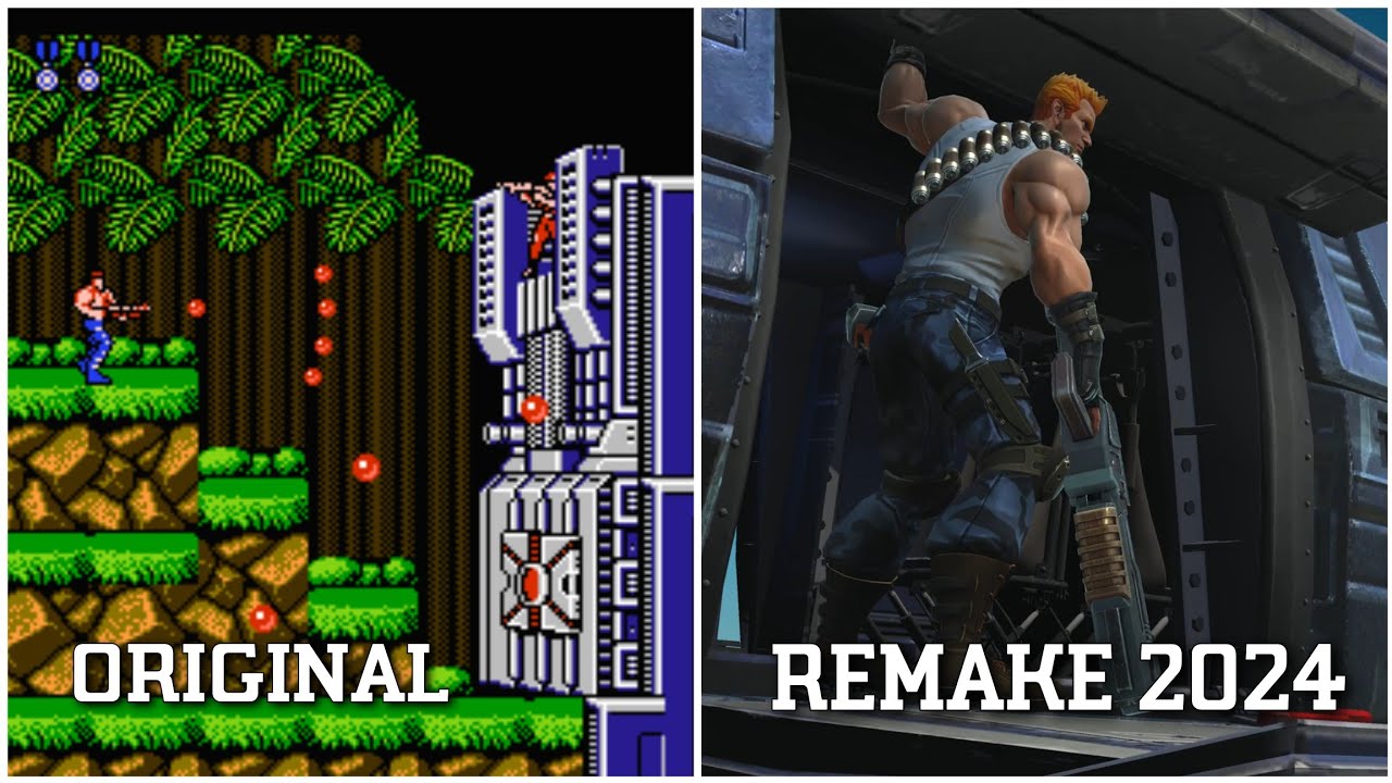 Contra NES (Original vs Remake) Gameplay Comparison | Contra Operation ...