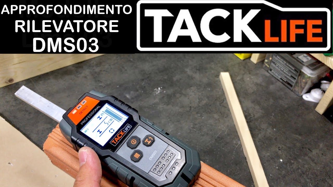Test approfondito TACKLIFE DMS03. Rilevatore Tensione elettrica, legno ...