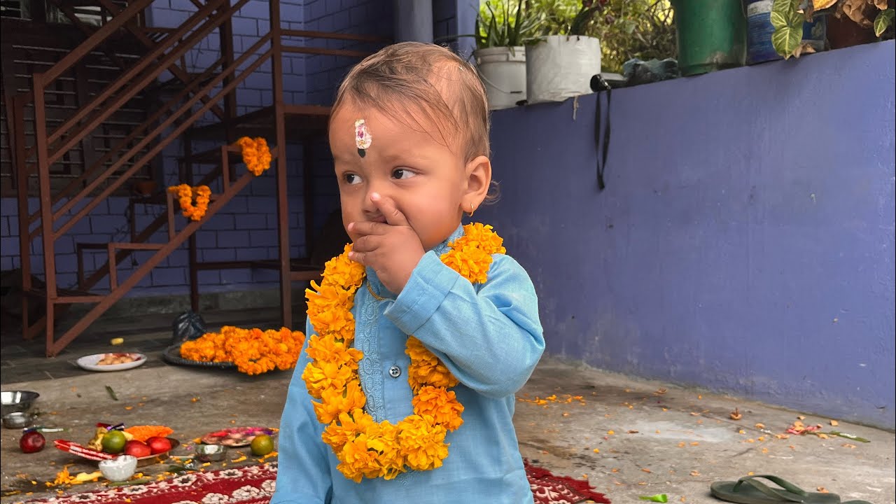 #babule hidne thau majjale bhetayo hai mamAghar ma#14monthsold - YouTube