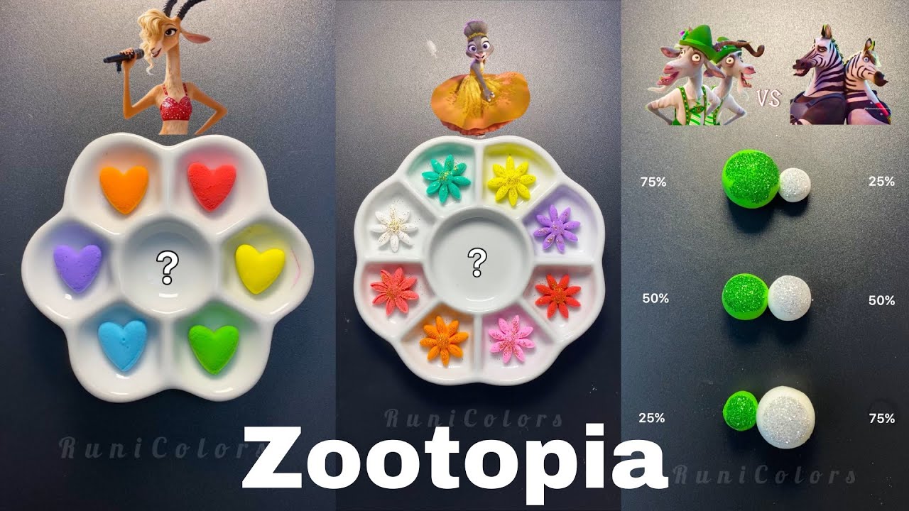 Zootopia 2 Color Mixing Collection Part 3 - YouTube