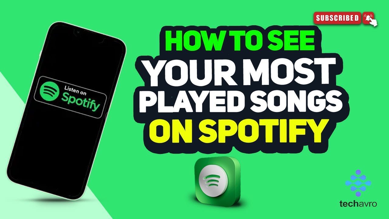 How to See Your Most Played Songs on Spotify 2024 - YouTube