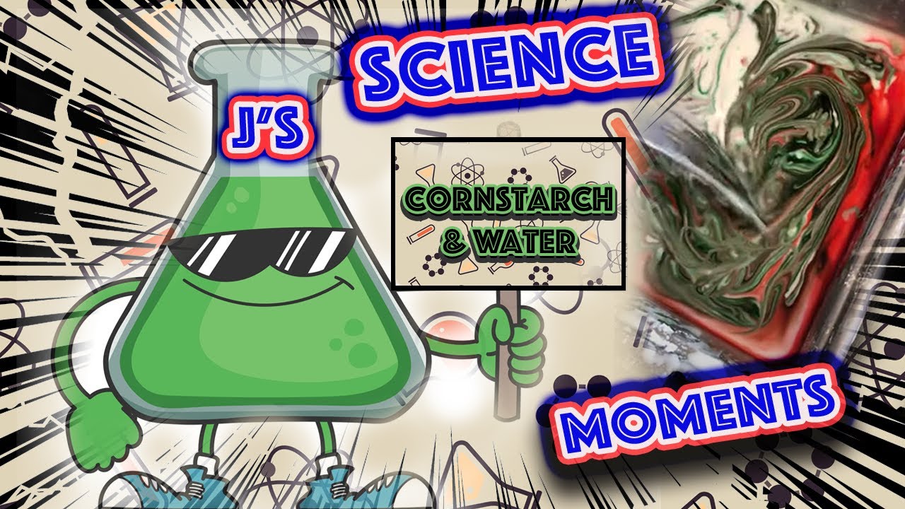 Cornstarch & Water with COLOR SWIRLS Science Experiment - J's Science ...
