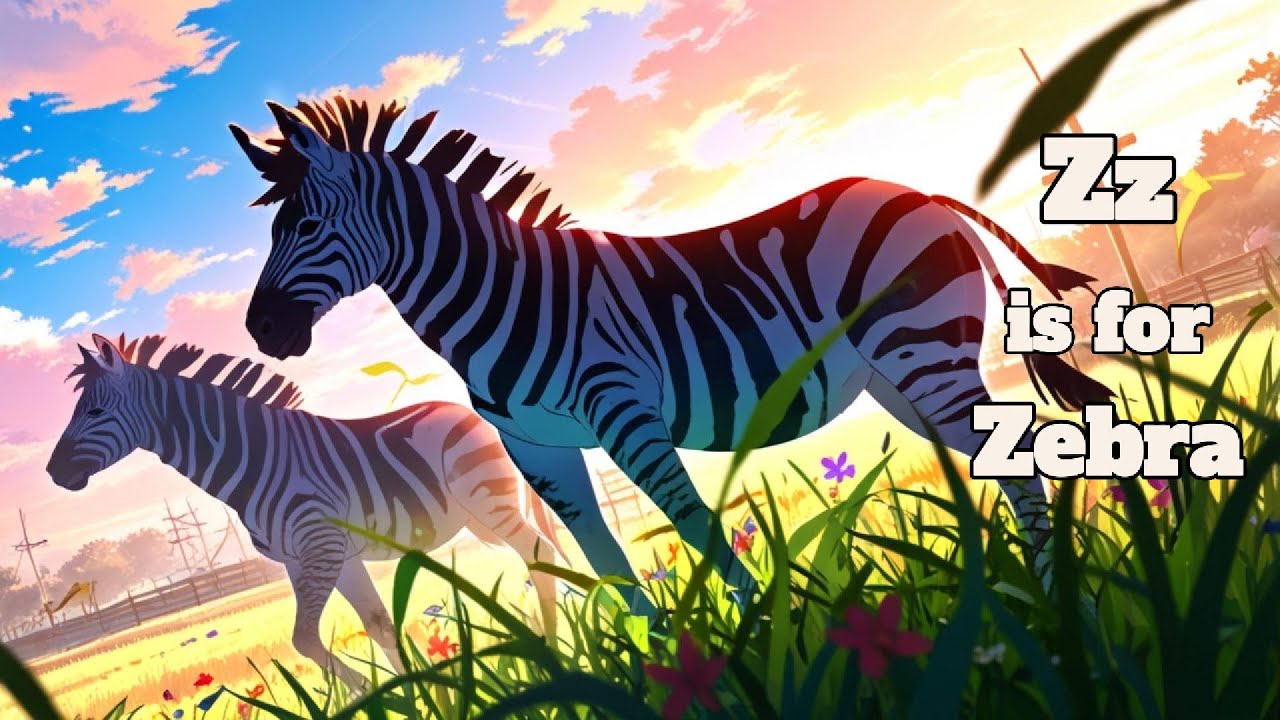 Z is for Zebra Songs & Rhymes For Kids Alphabet Phonics Learning Letter ...