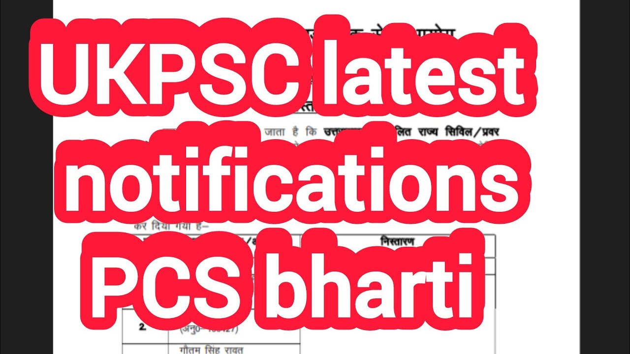 UKPSC new update 1 मई 2024 - YouTube