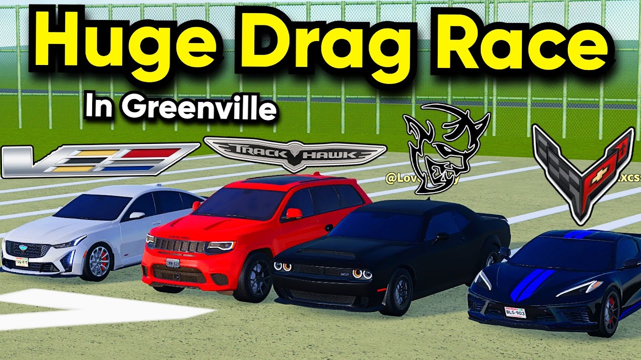 HUGE AMERICAN CAR DRAG RACE IN GREENVILLE! - YouTube
