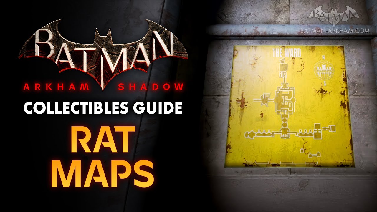 Batman: Arkham Shadow - All Rat Maps Locations - YouTube