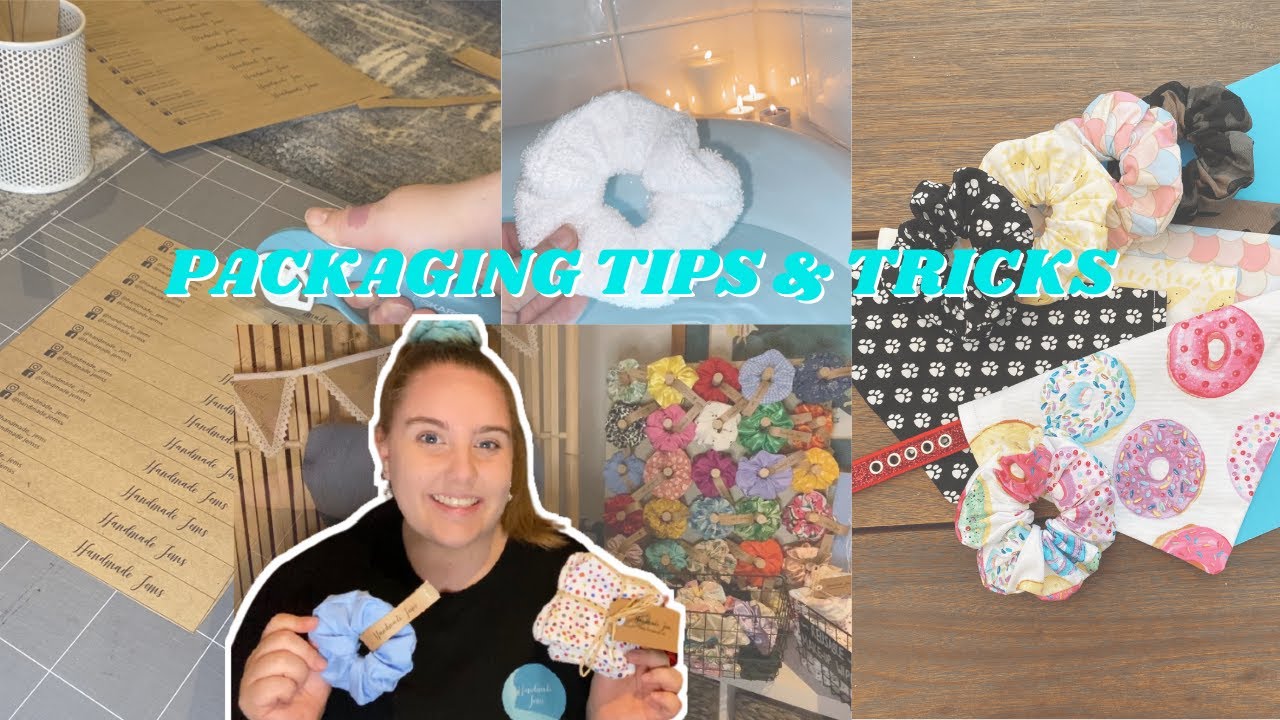 PACKAGING FOR OUR SMALL BUSINESS- new products, scrunchie packaging ...