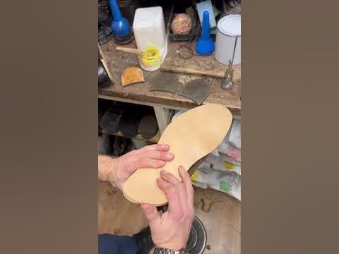 ASMR Full Leather Sole Repair in 60 Seconds! Loakes Brogues Repair # ...