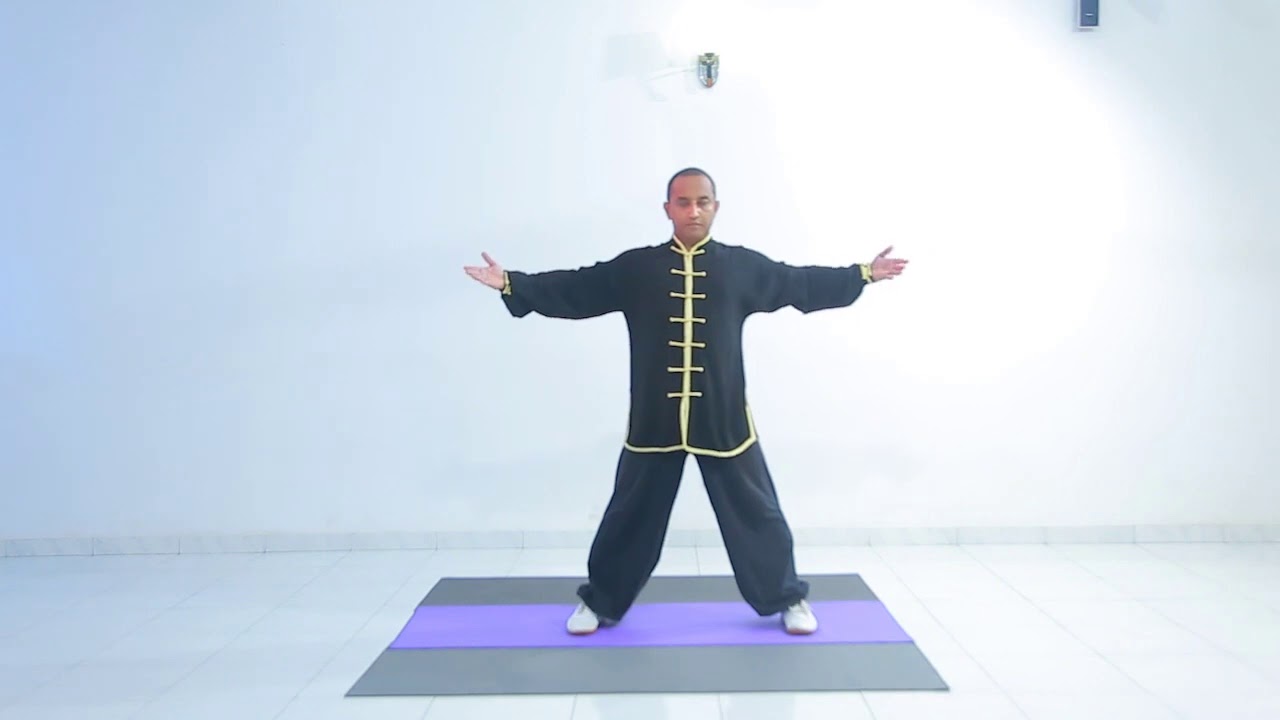 Yi Jin Jing ( Tendon - Muscle strengthening Qi Gong exercise) By Sifu ...